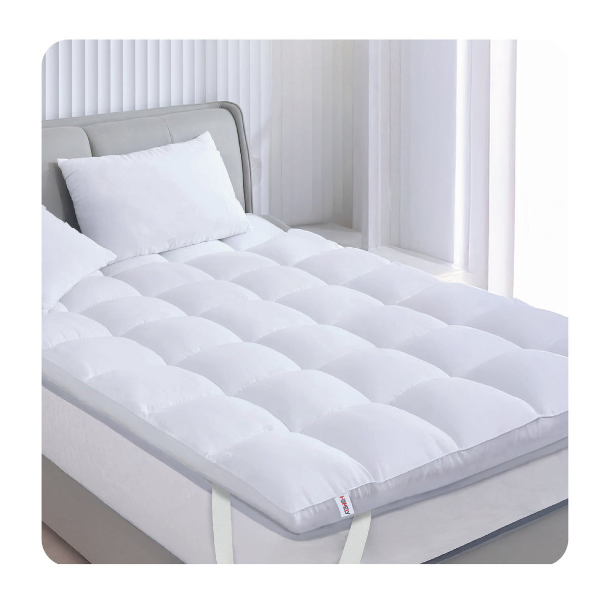 Topper Cubre Colchon 2 Plazas Homely Acolchado Premium – ET Brands