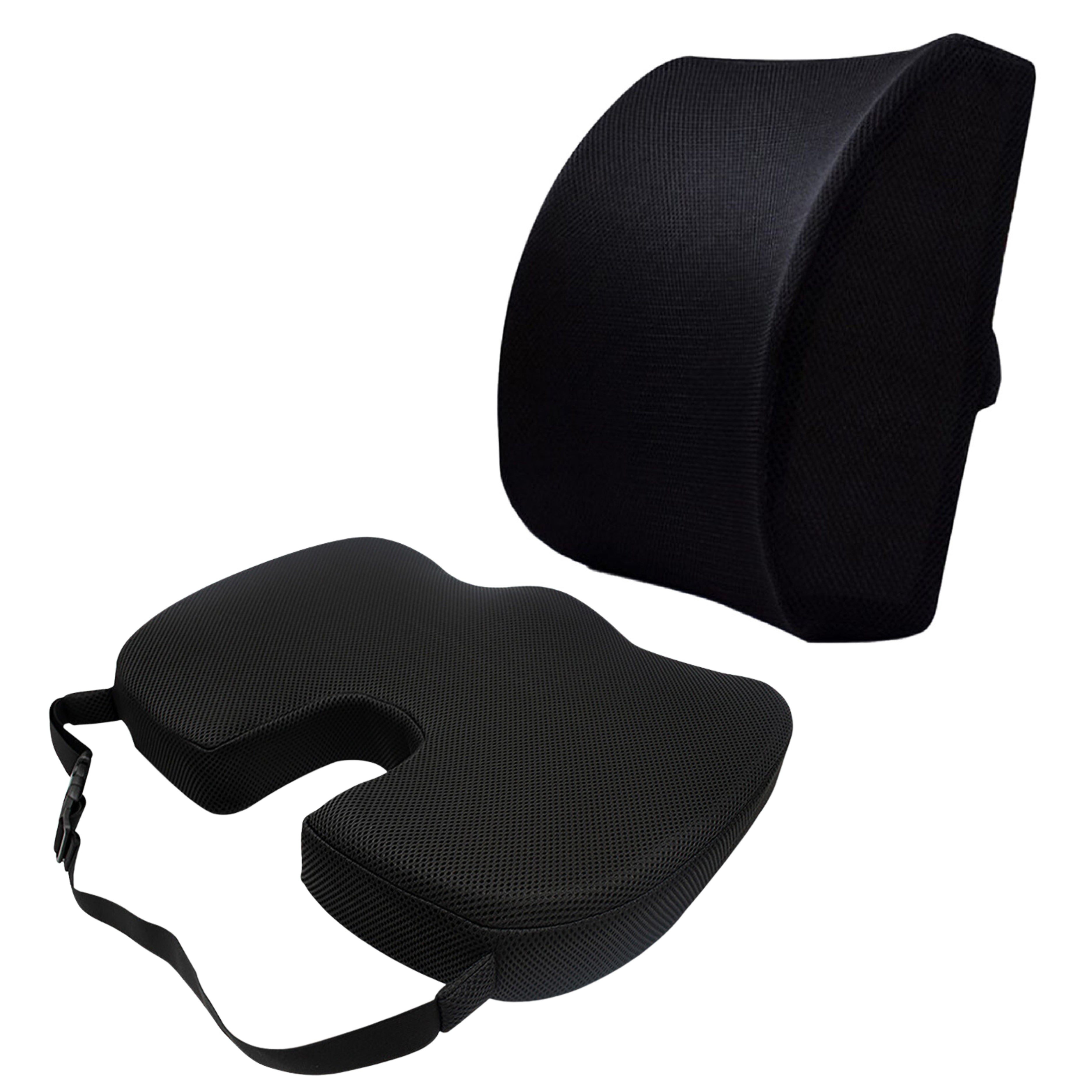 Pack Cojin Lumbar Viscoelástico Asiento y Espalda Howell – ET Brands