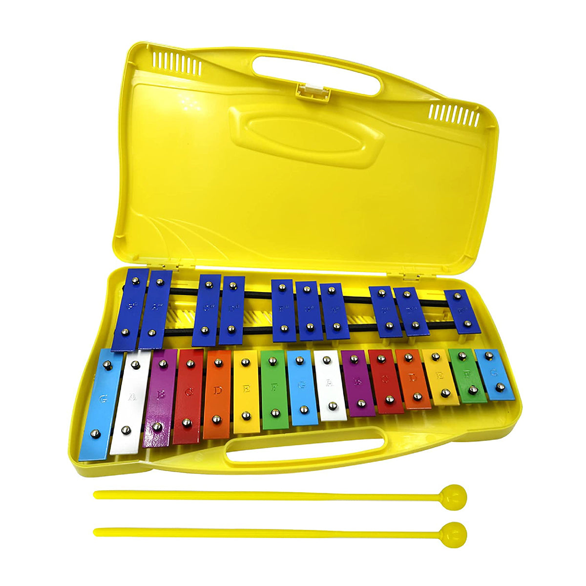 Metalófono Cromático 25 Notas Ibrah Amarillo Escolar – ET Brands